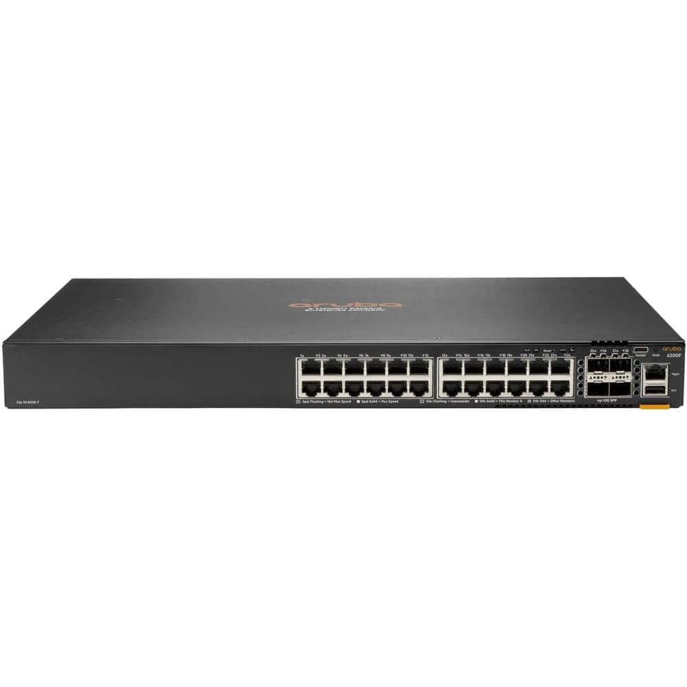 HPE Aruba 6200F 24G CL4 POE+ 4SFP+ 370W Switch [JL725A]