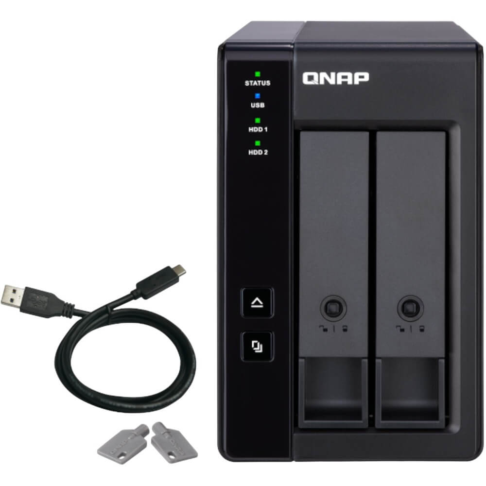 QNAP TR-002 2-Bay Direct Attached Storage (DAS) Expansion Unit